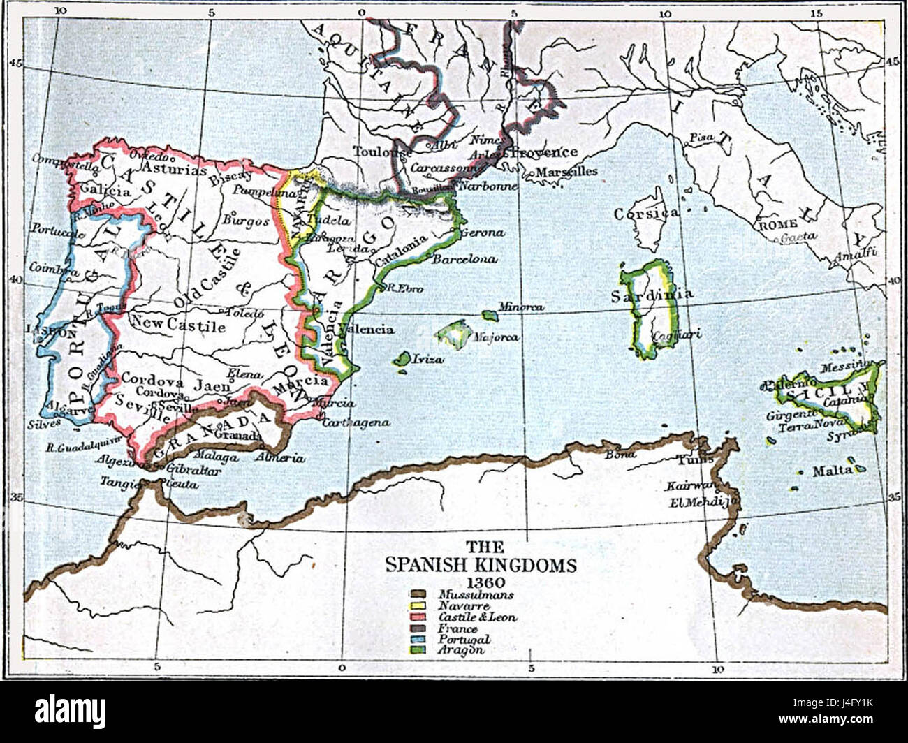 This reference to the Spanish kingdoms around 1360 relates to the ...