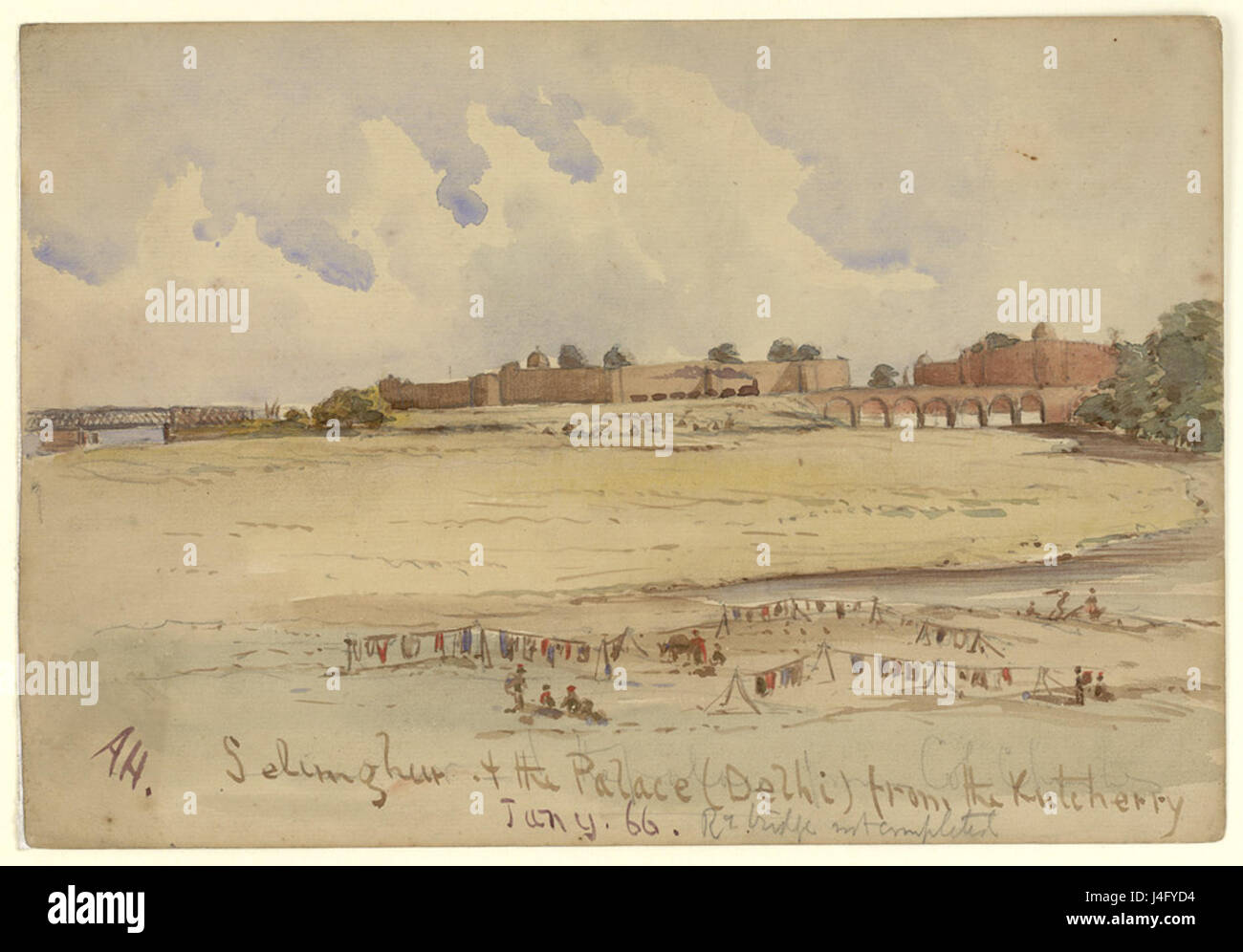 With The Salimgarh Fort High Resolution Stock Photography and Images ...