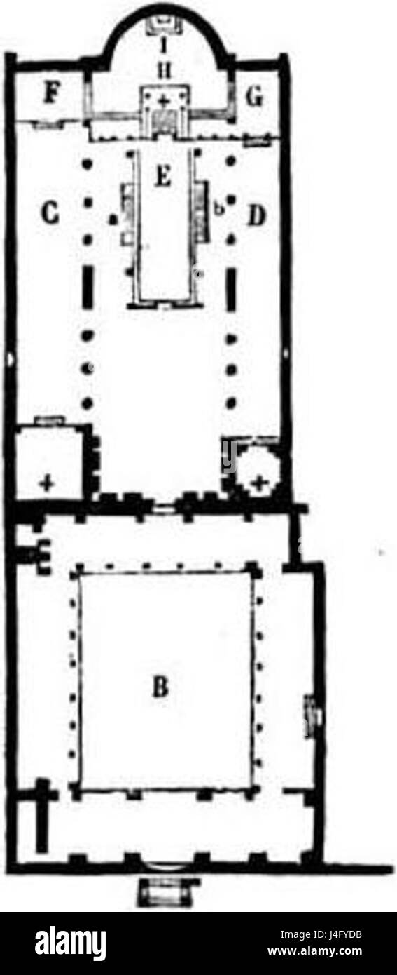 San Clemente Rome plan Stock Photo - Alamy