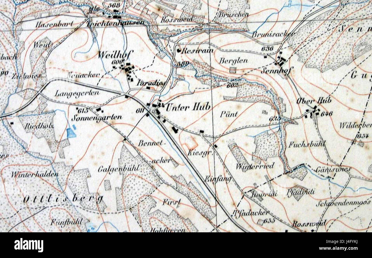 The Siegfriedkarte 1881 Berg is a detailed map from the late 19th ...