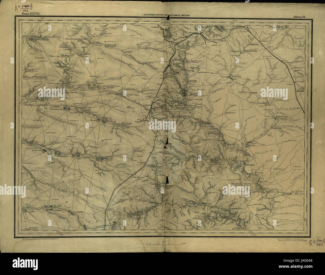 Shubert map R27L16 Stock Photo - Alamy