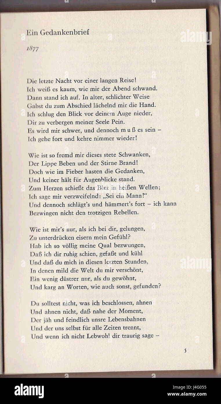 German love poems hi-res stock photography and images - Alamy