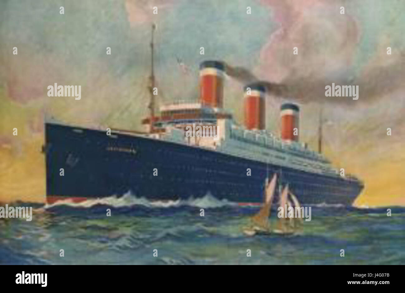 SS Leviathan by an unknown artist Stock Photo - Alamy