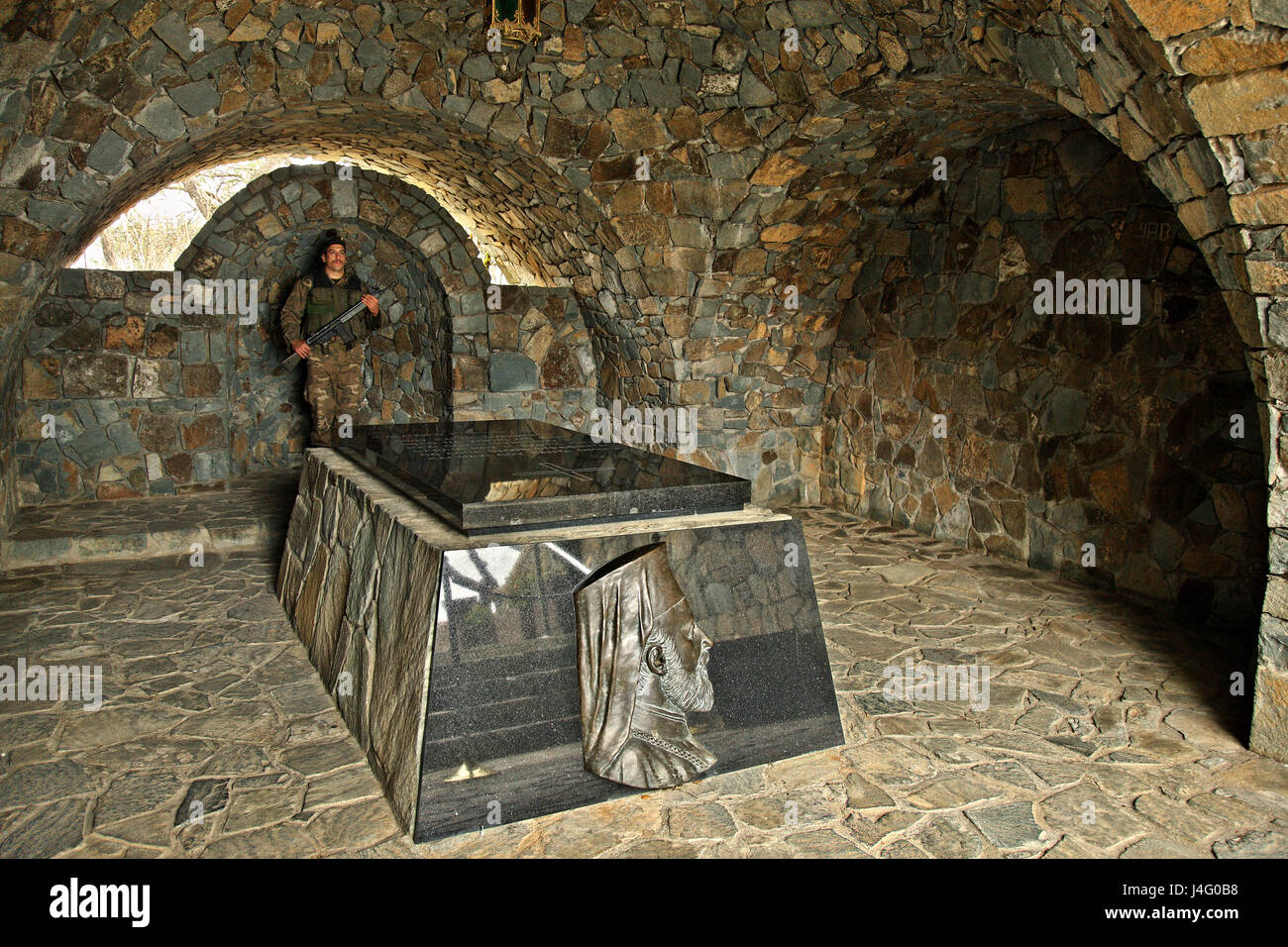 The tomb of Archbishop Makarios III, at "Throni tis Panagias" (Throne ...
