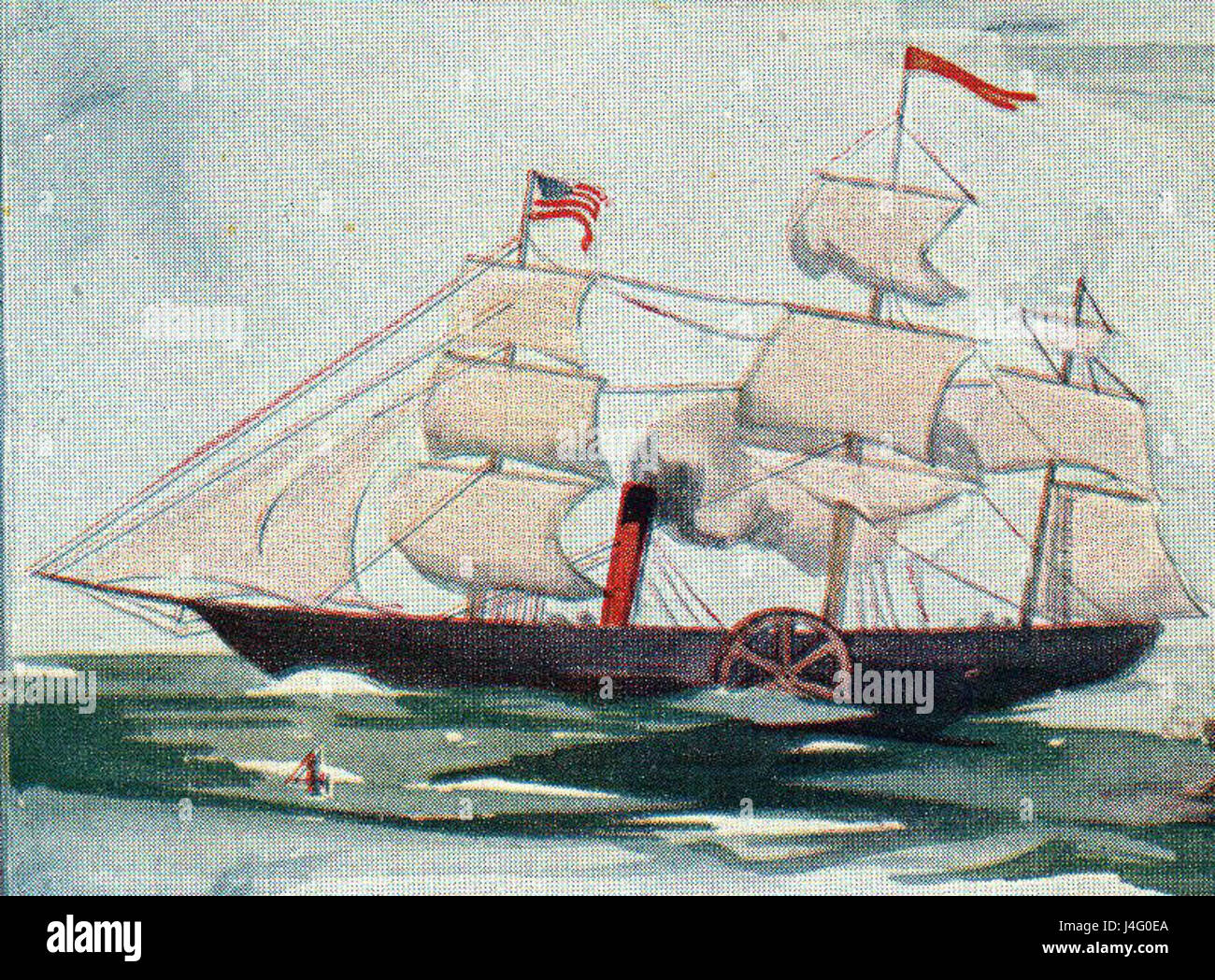 The Savannah was the first steamship to successfully cross the Atlantic ...