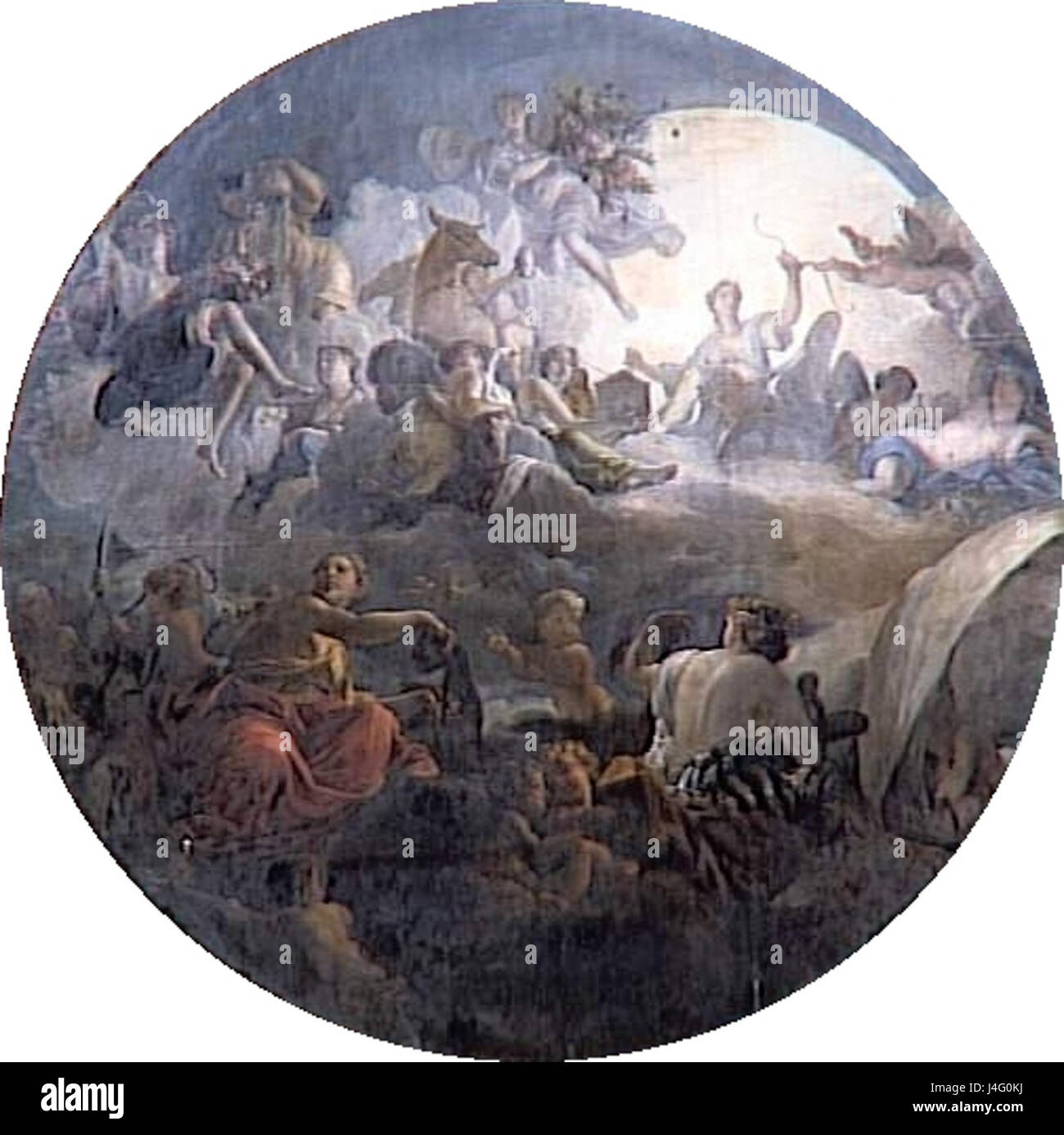 This artwork, titled 'Salon de Diane,' depicts the figure of Diane (the ...