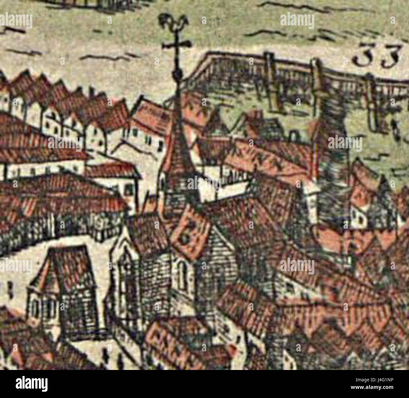 Schottenkirche 1609 Hoefnagel refers to a depiction or illustration of ...