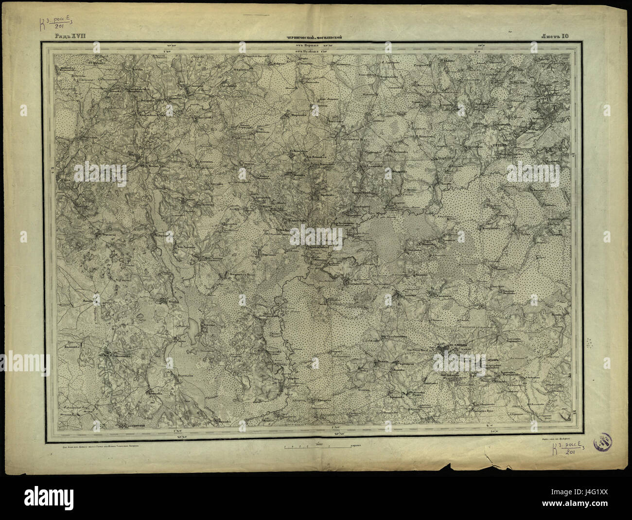 This map, labeled 'Shubert map R17L10,' depicts a specific region or ...