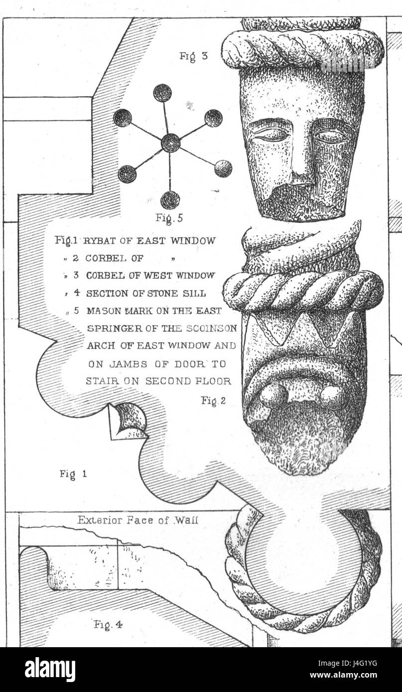 Castle carvings Black and White Stock Photos & Images - Alamy
