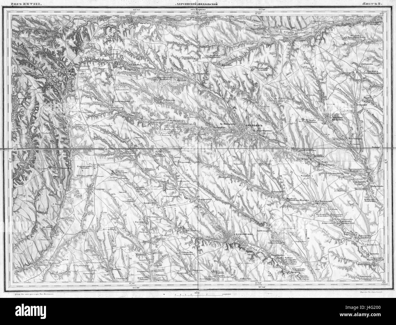 Shubert map R28L08 Stock Photo - Alamy