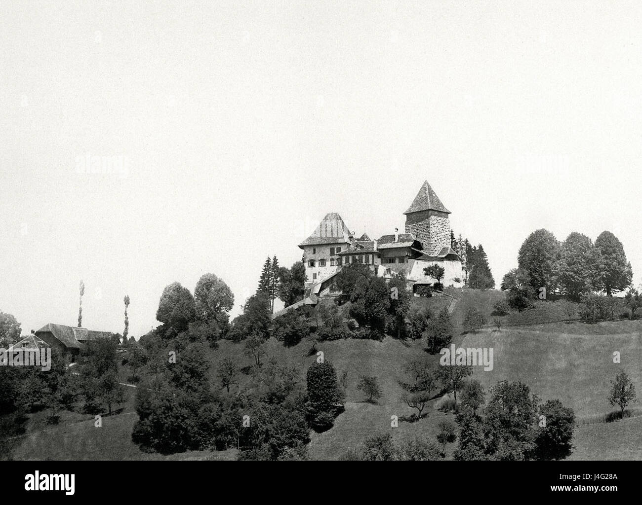 Photograph of Schloss Trachselwald (Trachselwald Castle) taken in 1895 ...