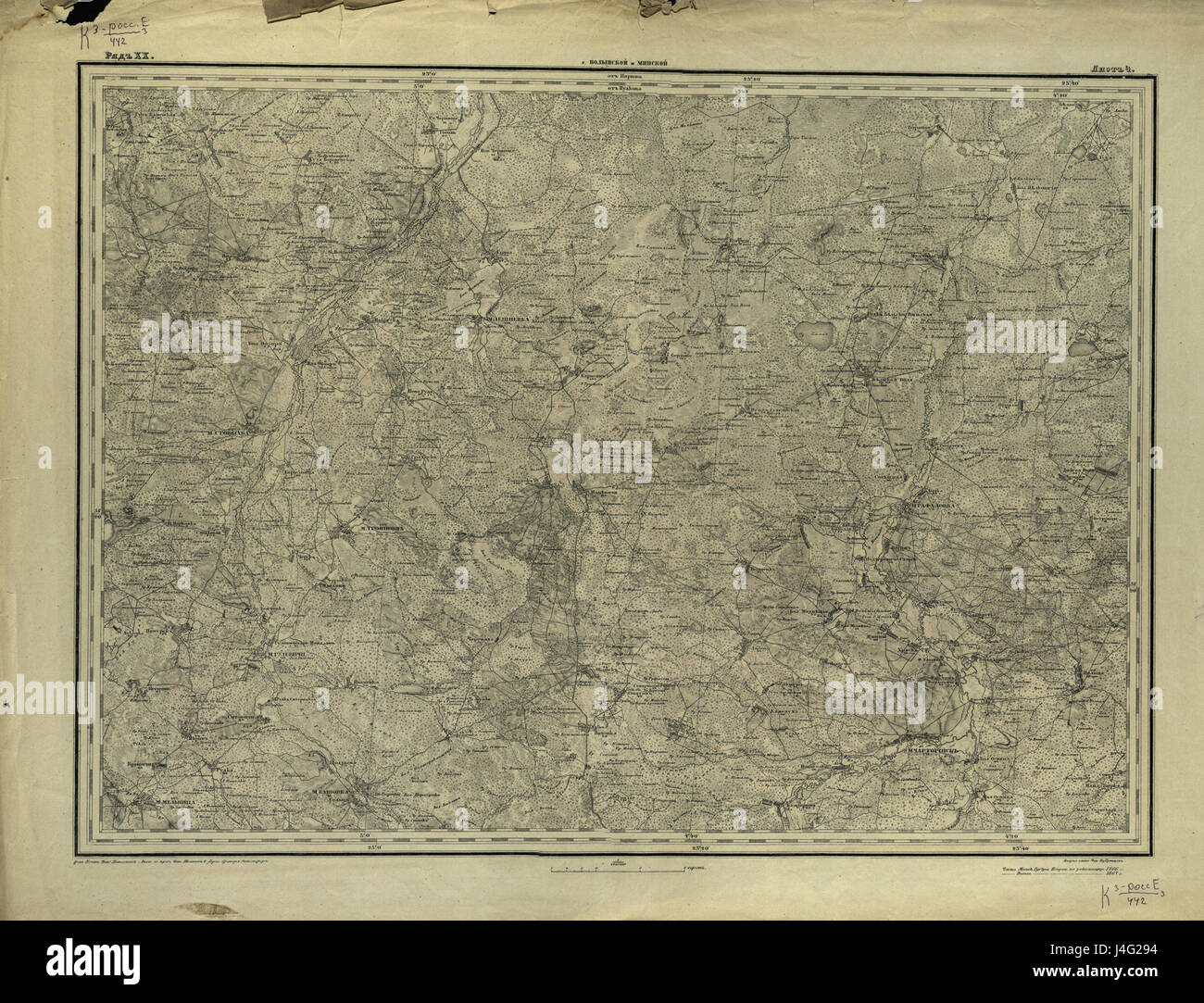 Shubert map R20L04 Stock Photo - Alamy