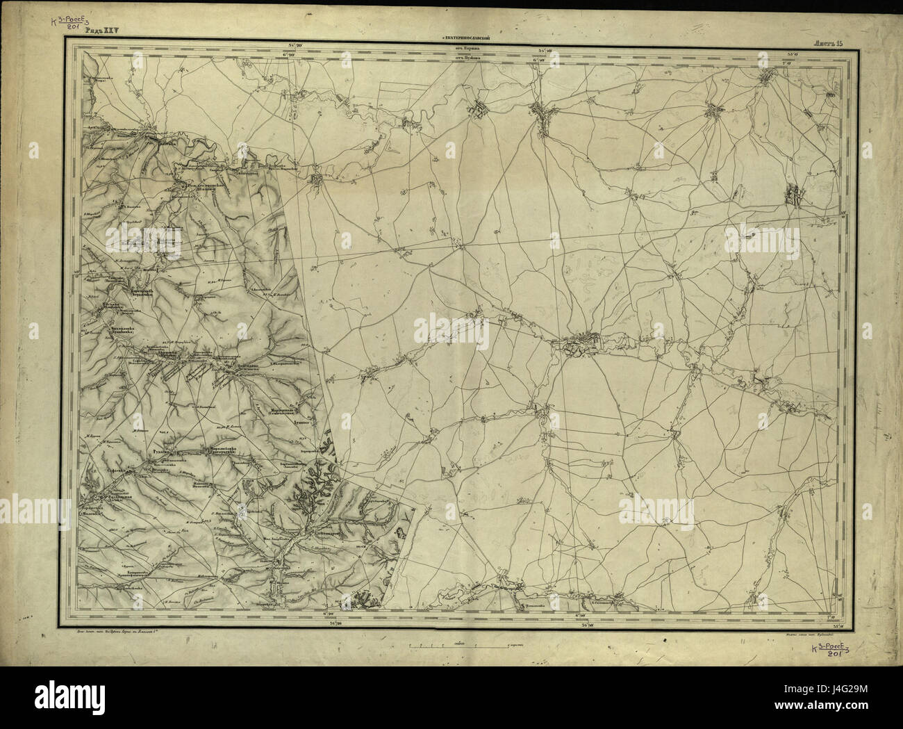 Shubert map R25L15 Stock Photo - Alamy