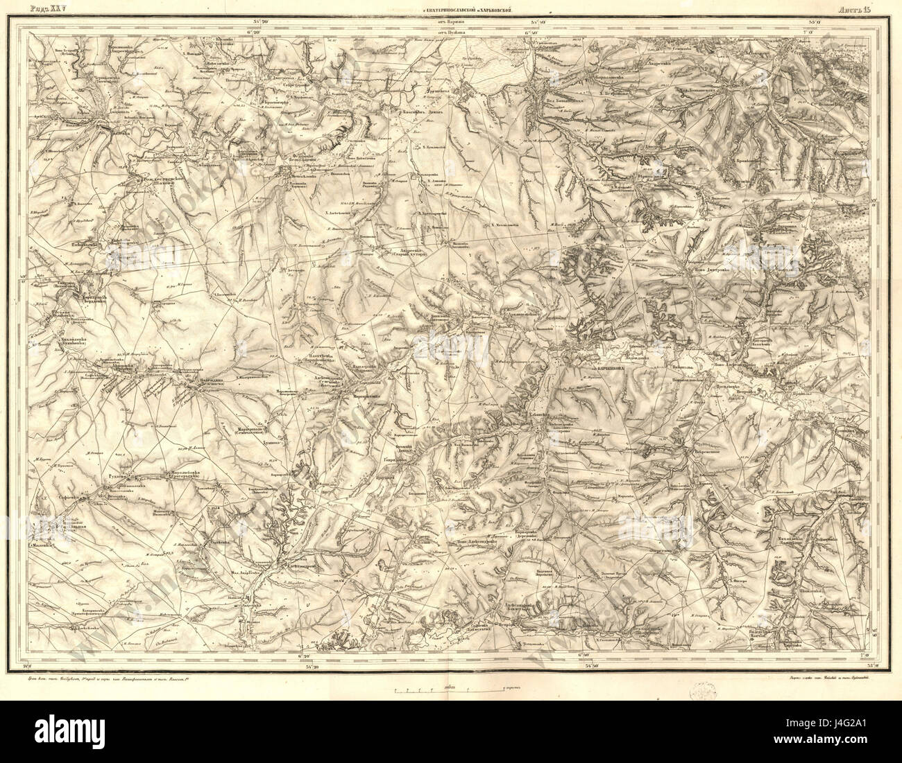 Shubert map R25L15v2 Stock Photo - Alamy