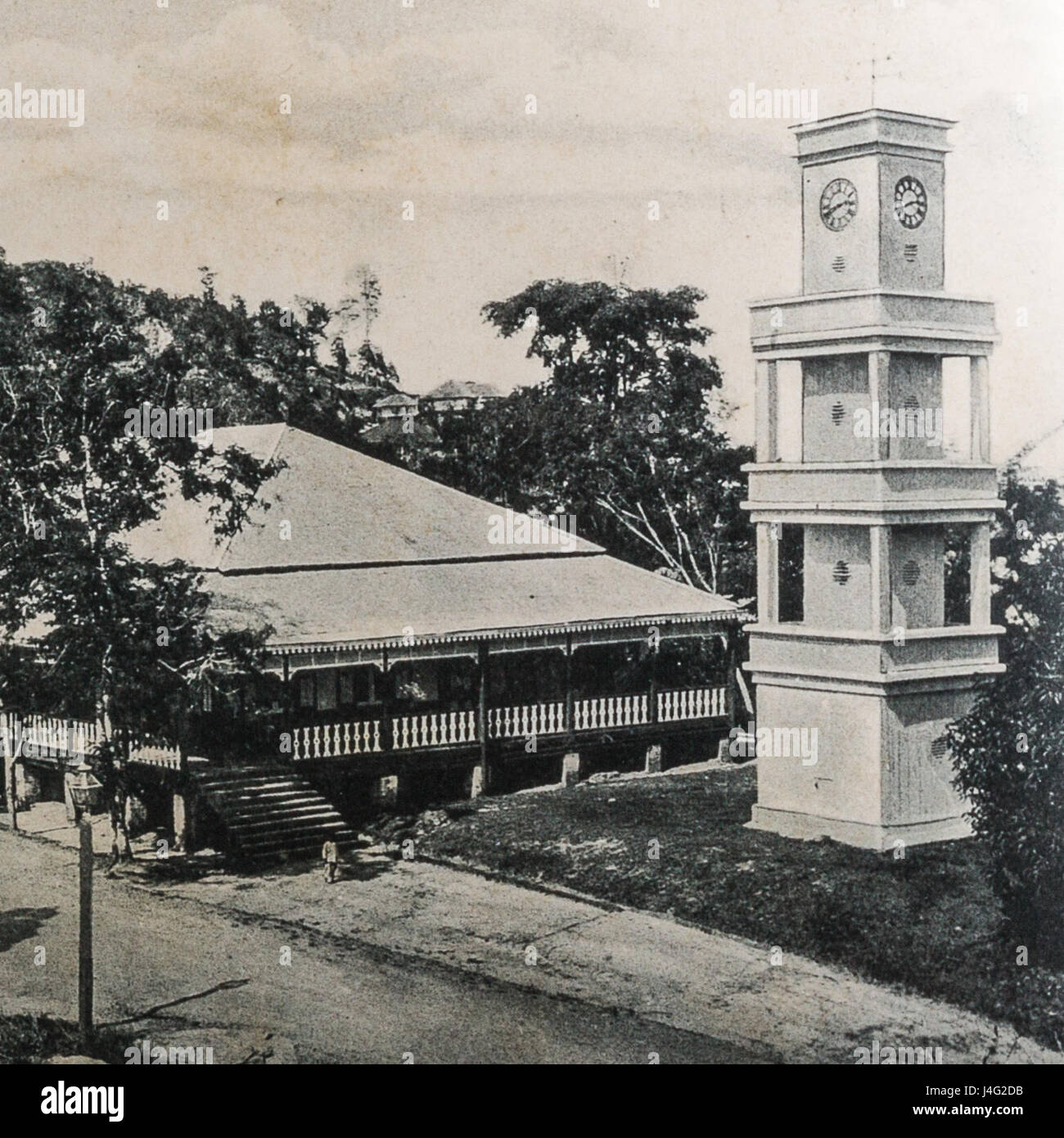The Sandakan Sabah Jubilee Clock Tower is a prominent landmark in ...