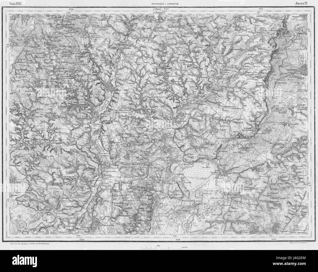 Shubert map R22L12 Stock Photo - Alamy