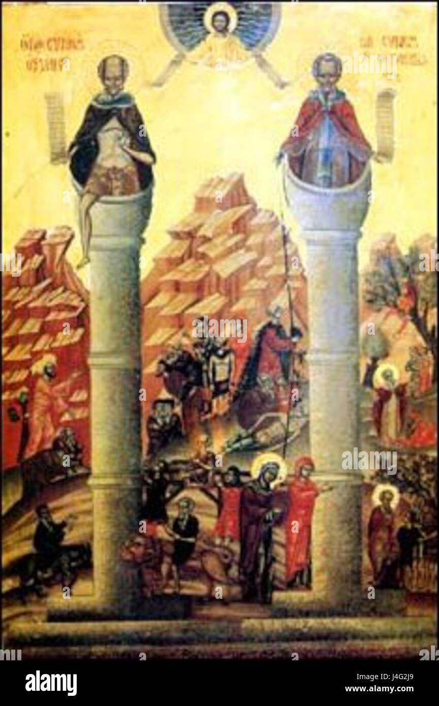 Simeon Stylites was a Christian ascetic who lived on a pillar for 37 ...