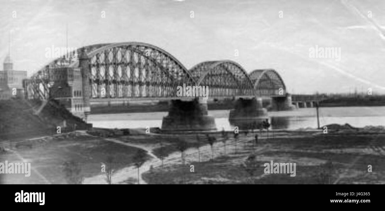The Spoorbrug in Nijmegen, constructed in 1878, is a key railway bridge ...