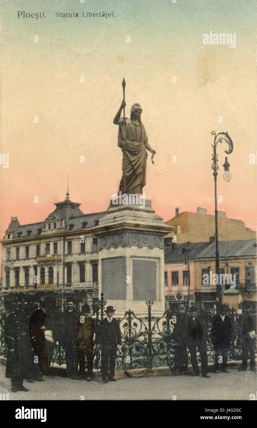 The Statuialibertatiiploiesti1908 is a statue commemorating liberty in ...