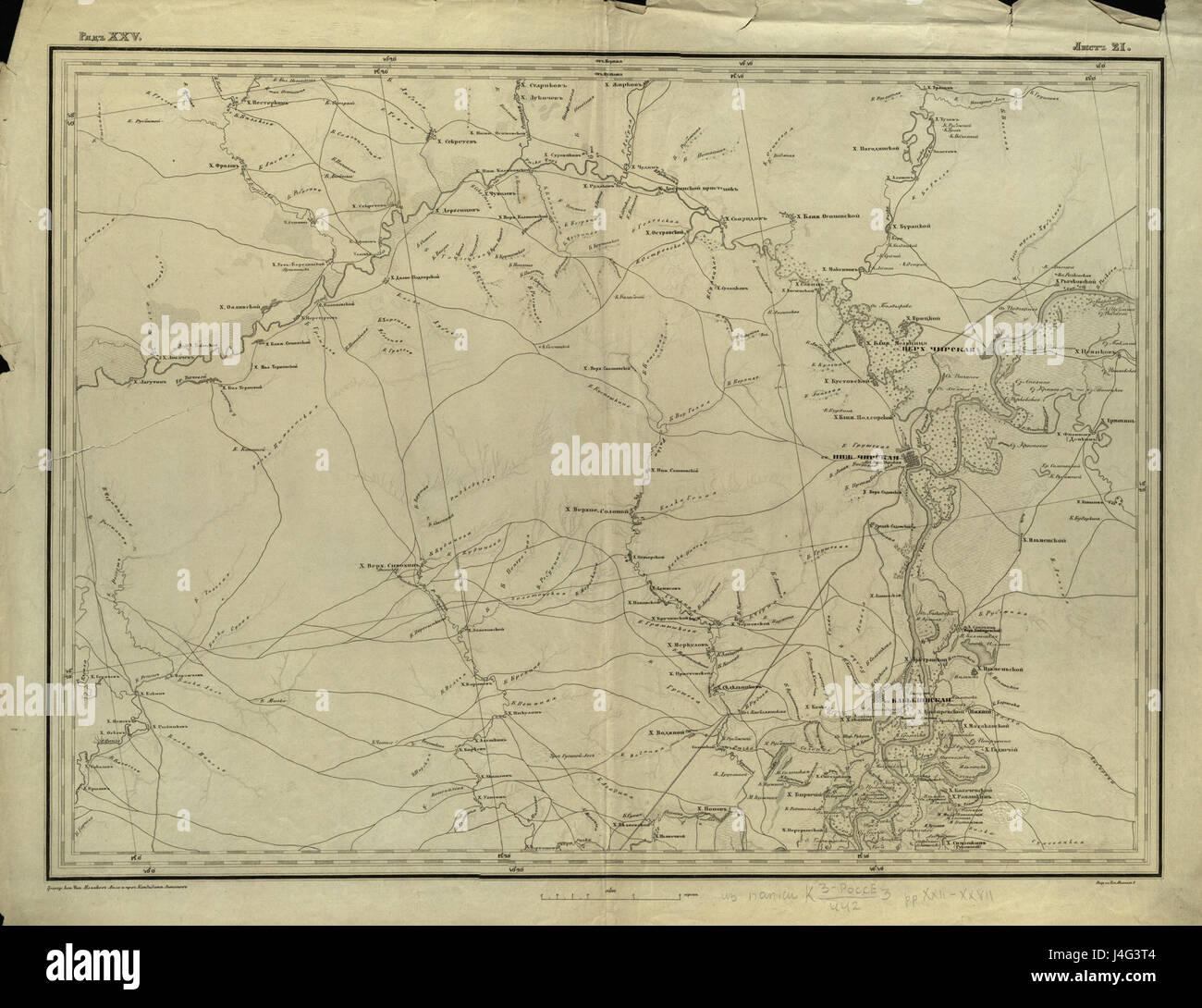Shubert map R25L21 Stock Photo - Alamy