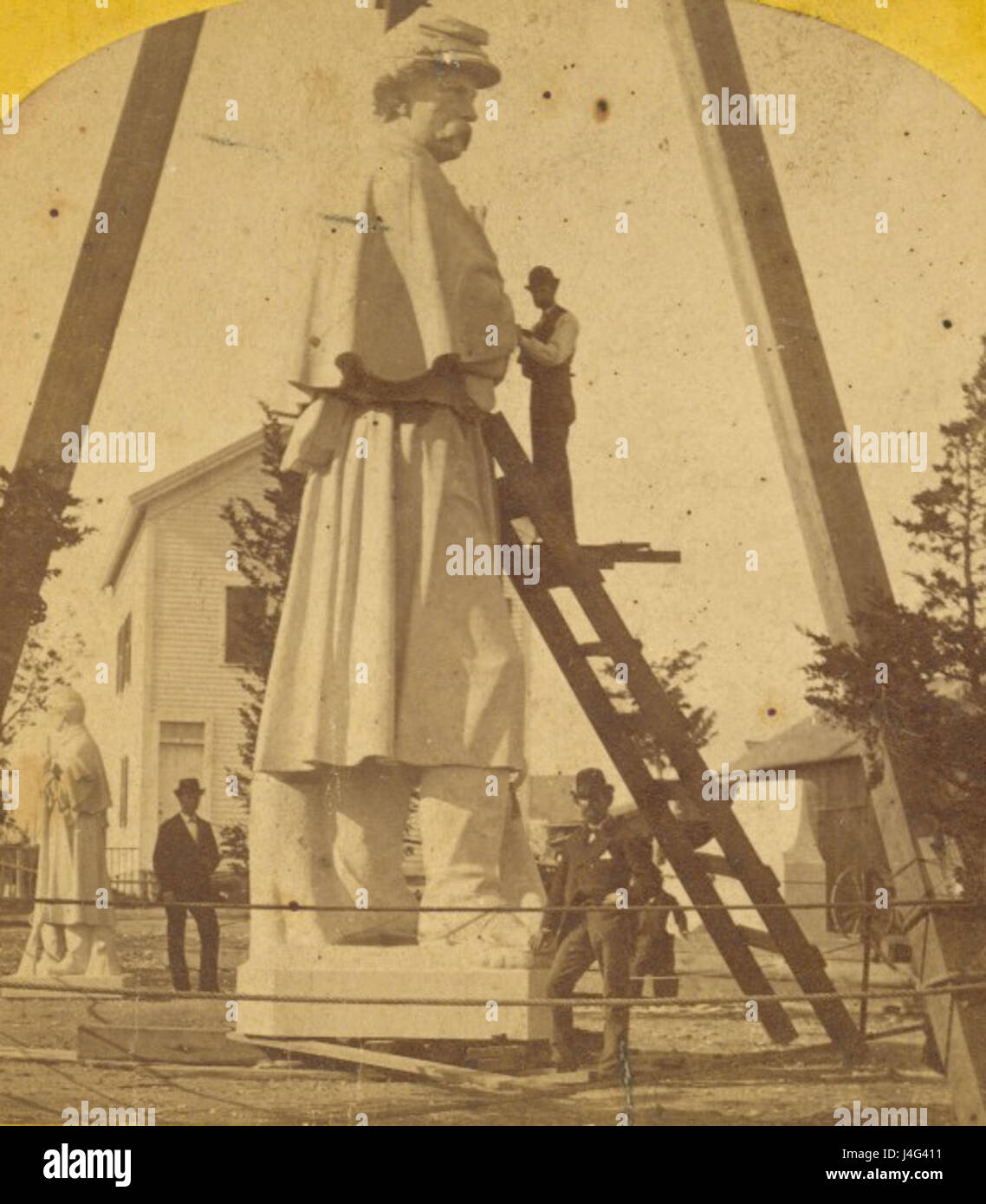 A statue created for the Antietam Monument, crafted at the Rhode Island ...