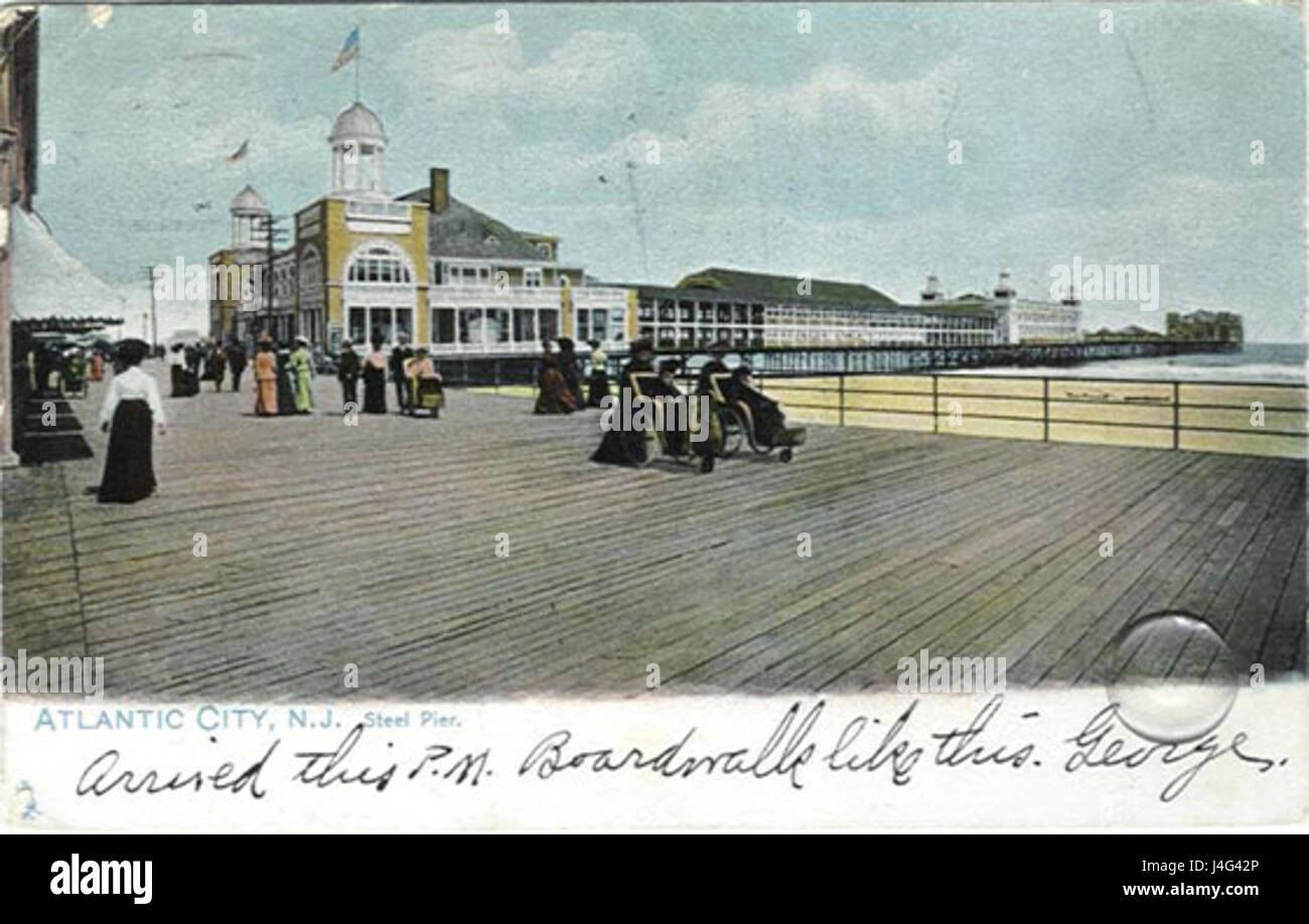 Steel Pier Tuck 1907 Stock Photo - Alamy