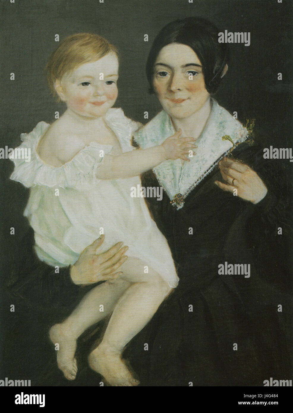 This painting by Stoltenberg titled 'Mor med barn' (Mother with Child ...