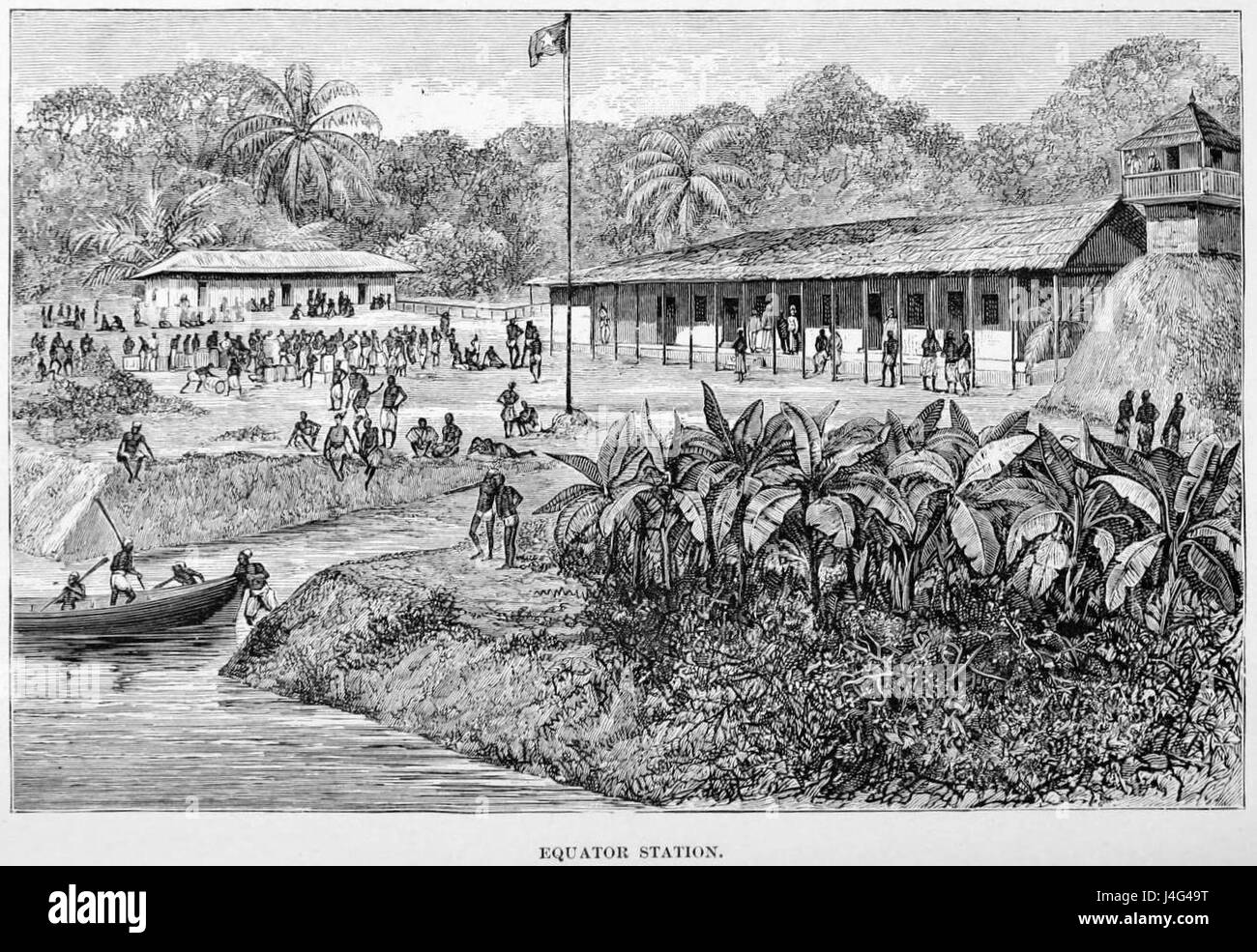 Stanley Founding of Congo Free State 71 Equator Station Stock Photo - Alamy