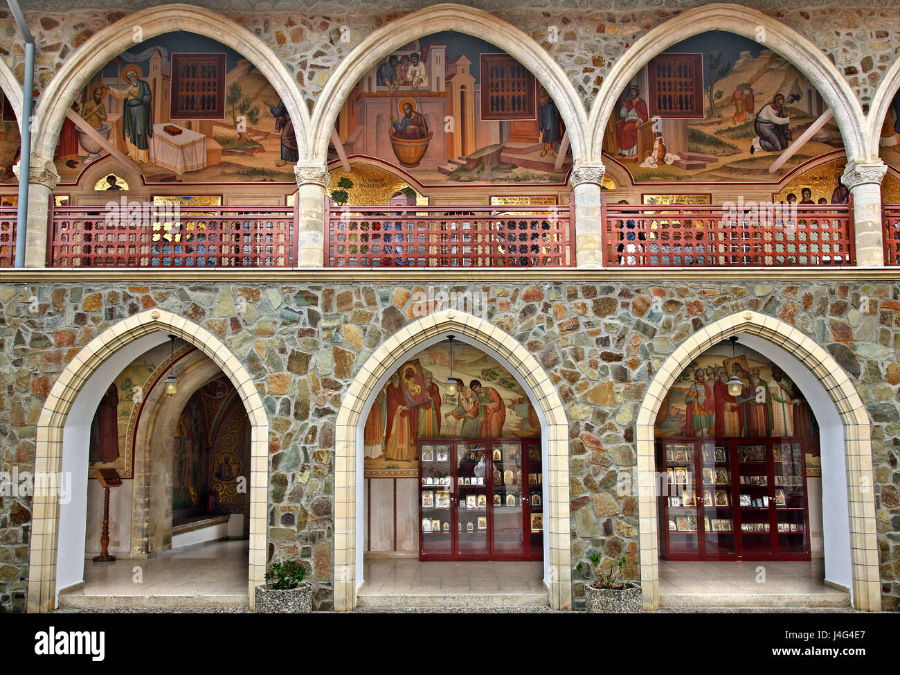 Kykkos monastery, the most important monastery of Cyprus, on Troodos ...