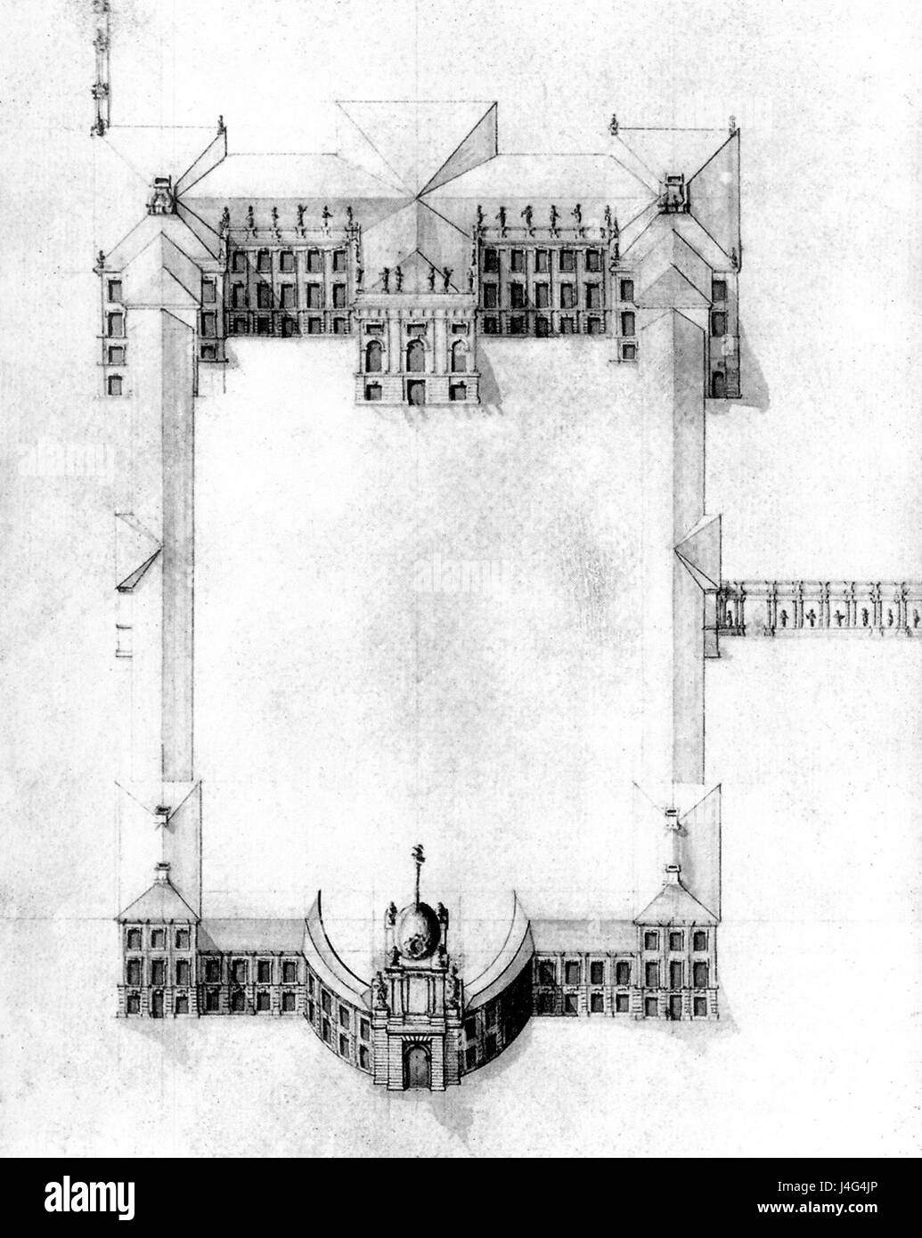 The Stadtschloss, or City Palace, from the northern perspective, is a ...