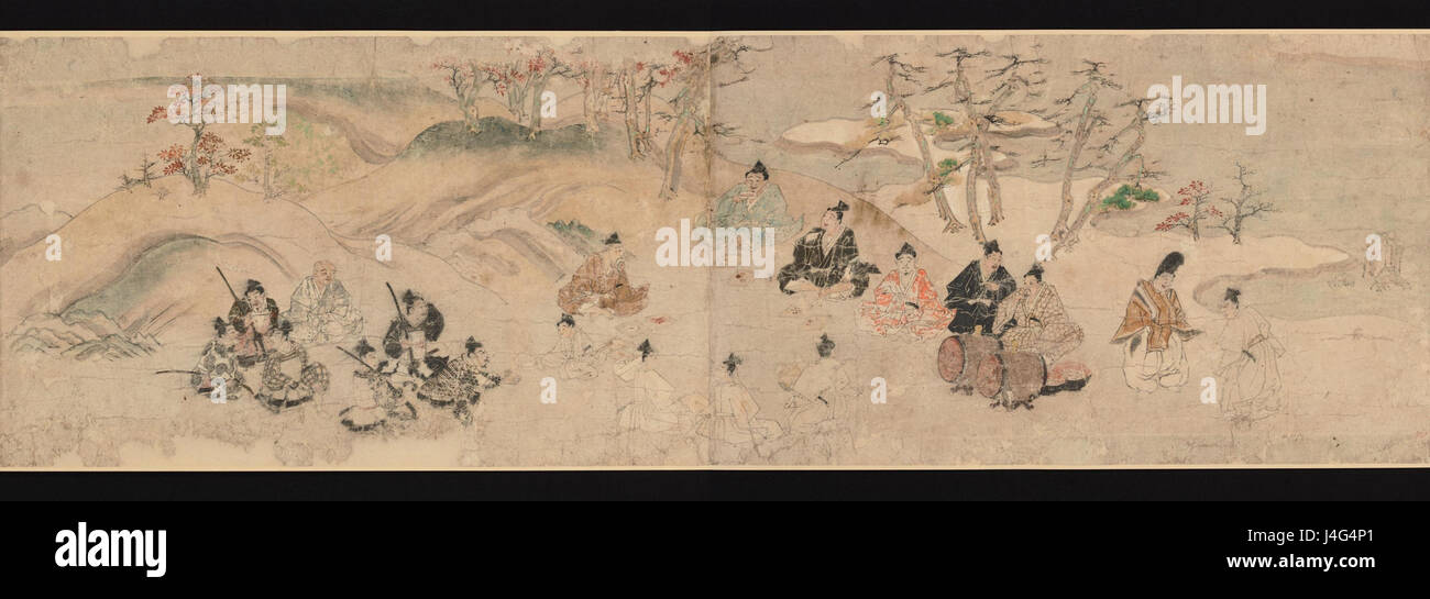 The Sumiyoshi Monogatari Emaki is a Japanese picture scroll from the ...