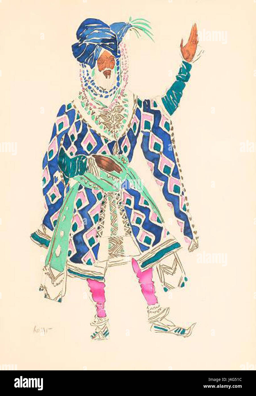 'Sultan' by L. Bakst is an iconic costume design for the ballet ...