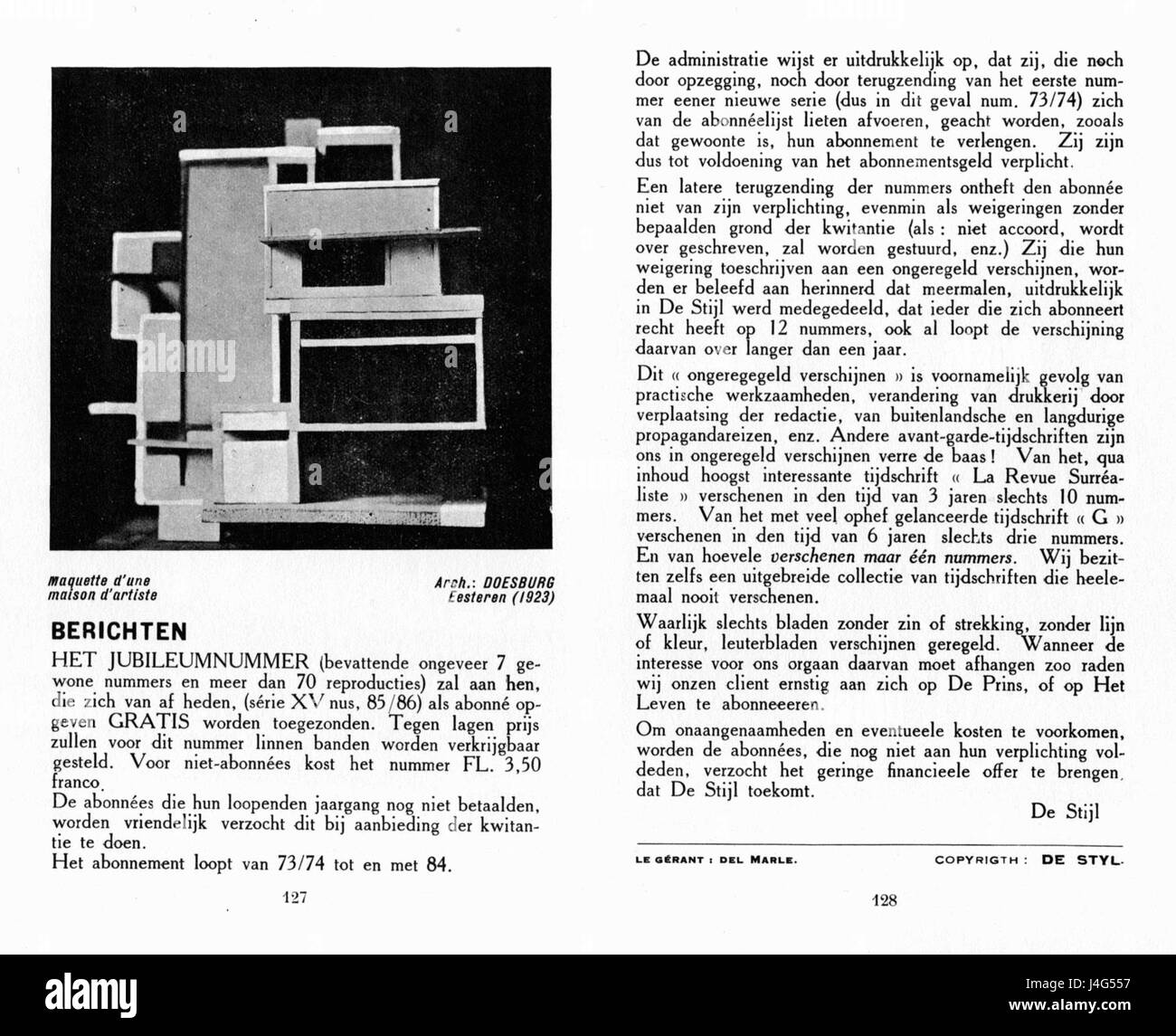 Stijl Vol 08, Issue 85-86, pages 127-128, is a journal publication ...