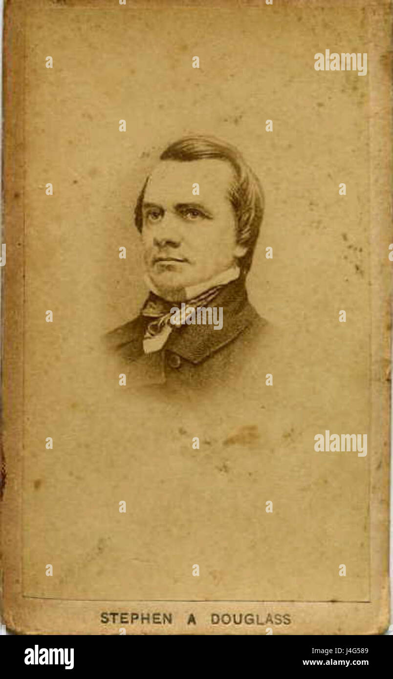Stephen A Douglas CDV Stock Photo - Alamy