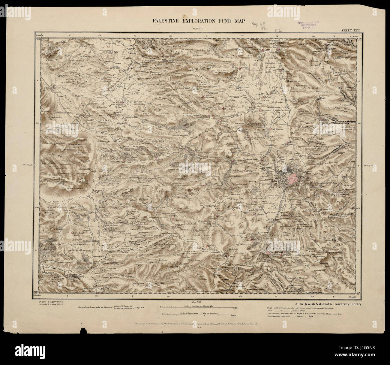A detailed survey of Western Palestine conducted in 1880, providing ...