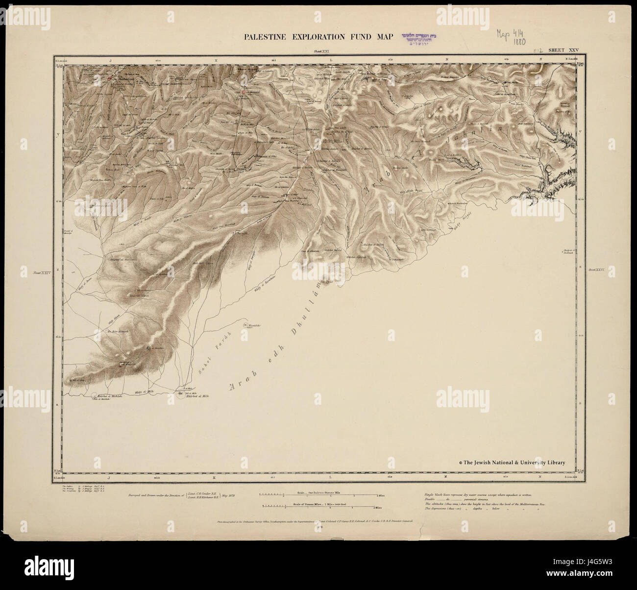 The Survey of Western Palestine, conducted in 1880, is an important ...