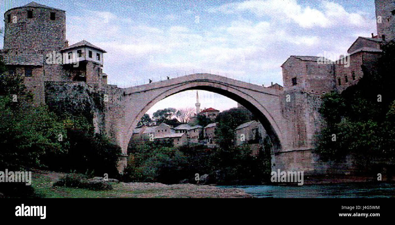 Stari Most, or the Old Bridge, is a historic Ottoman bridge in Mostar ...