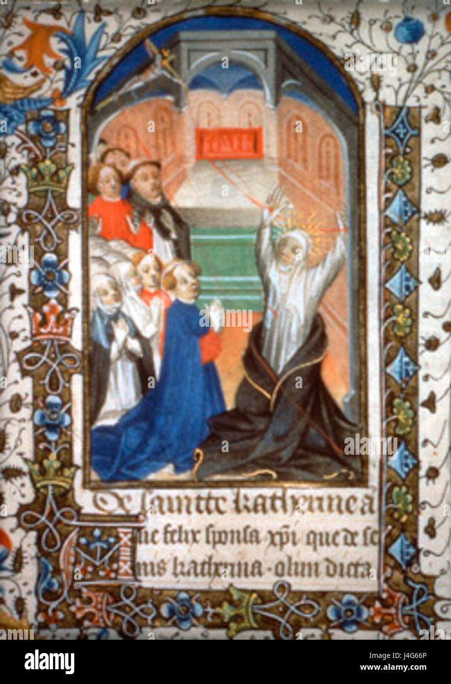 Saint Catherine of Siena, a 14th-century mystic and theologian, is ...