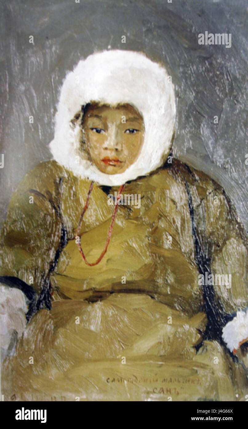 Samoed boy San by Borisov Stock Photo - Alamy