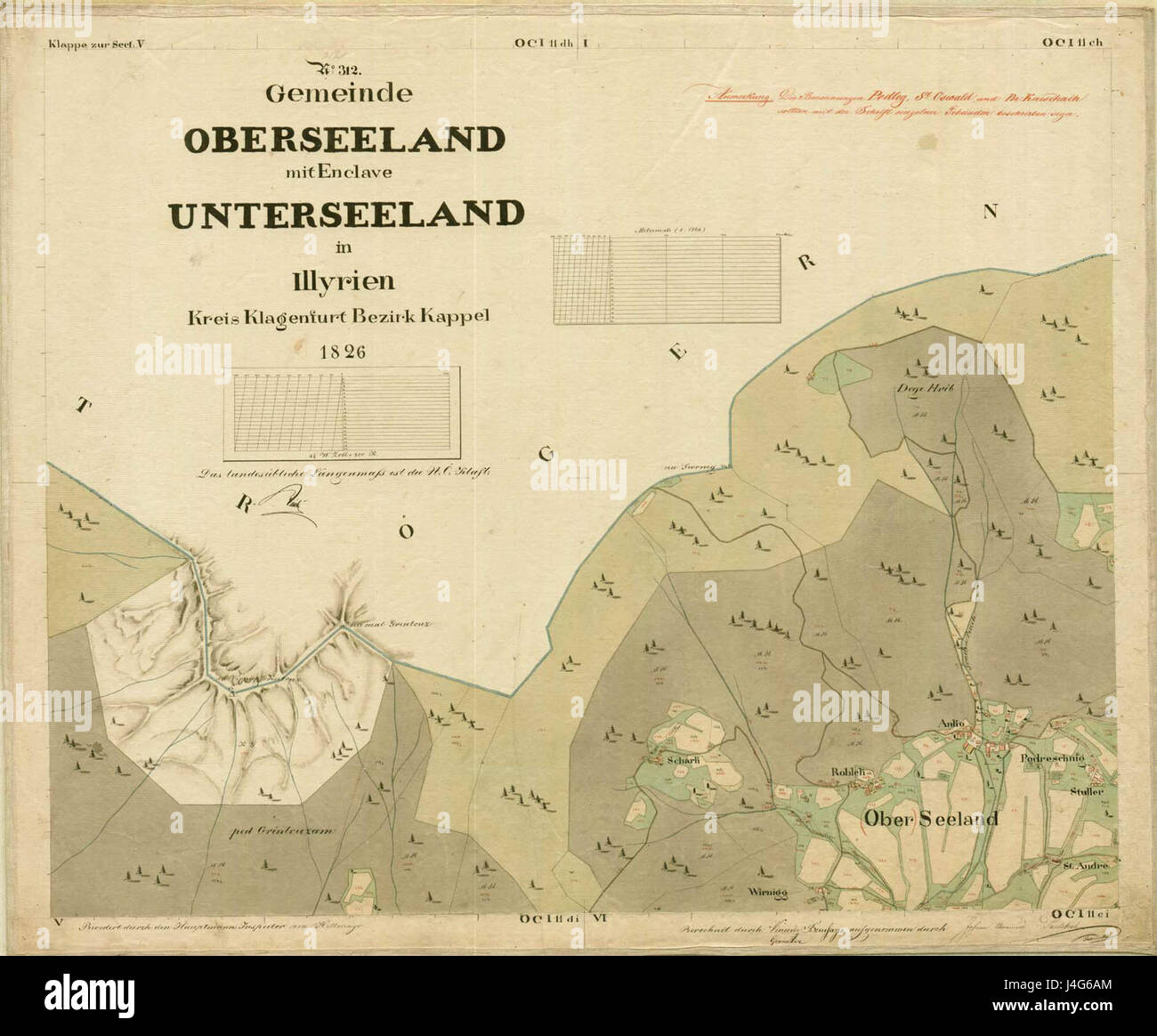 The 'Seeland Franziszeischer Kataster' refers to a cadastral map from ...