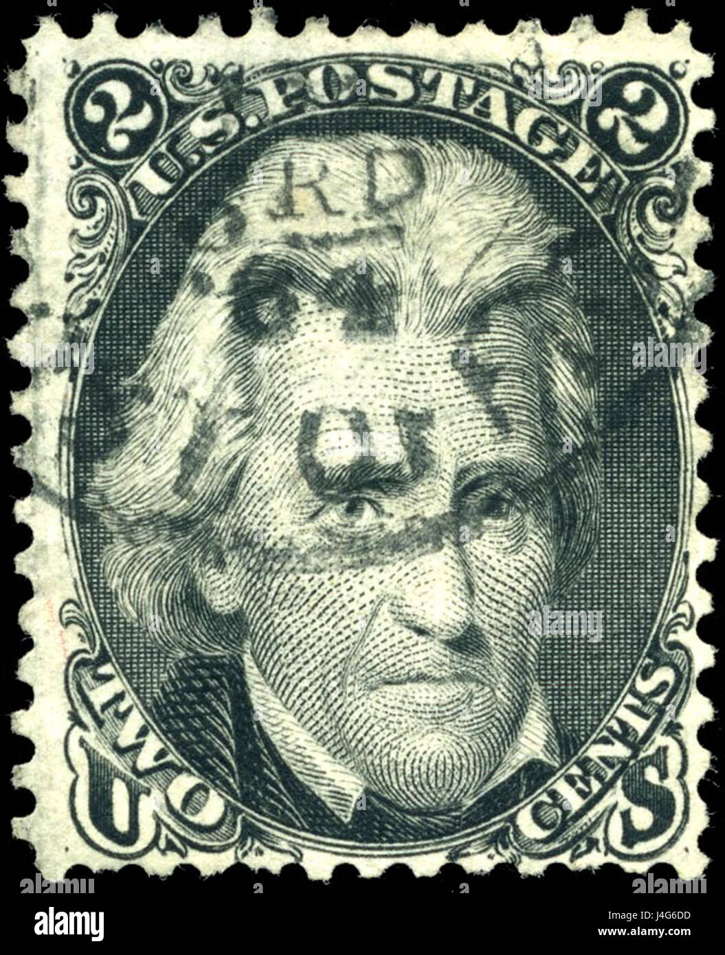 Stamp US 1863 2c Stock Photo - Alamy