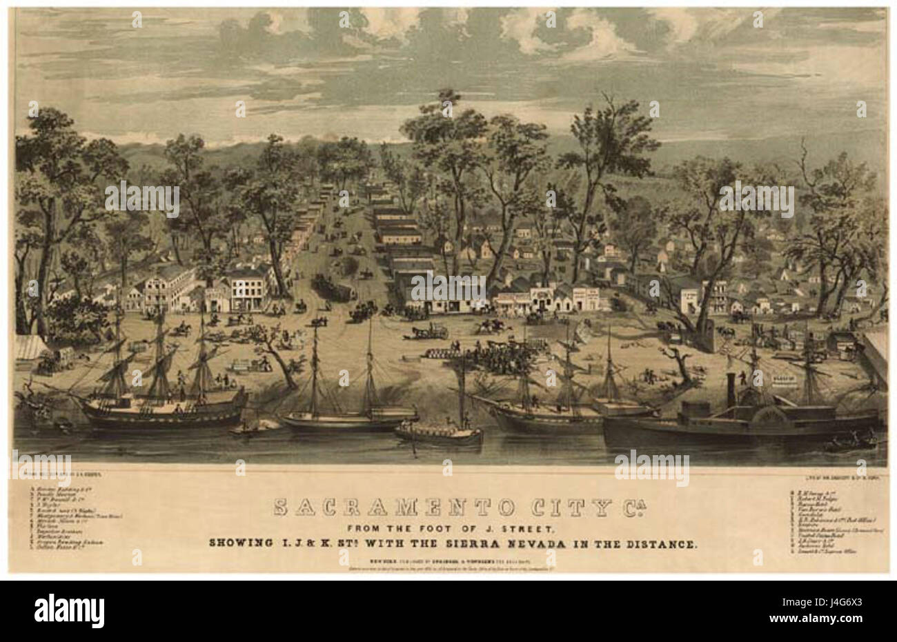 Vintage sacramento map hi-res stock photography and images - Alamy