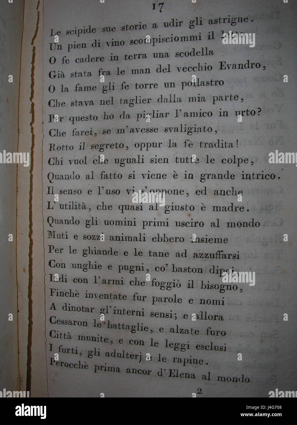 This refers to a page from Orazio’s satirical works, a key figure in ...