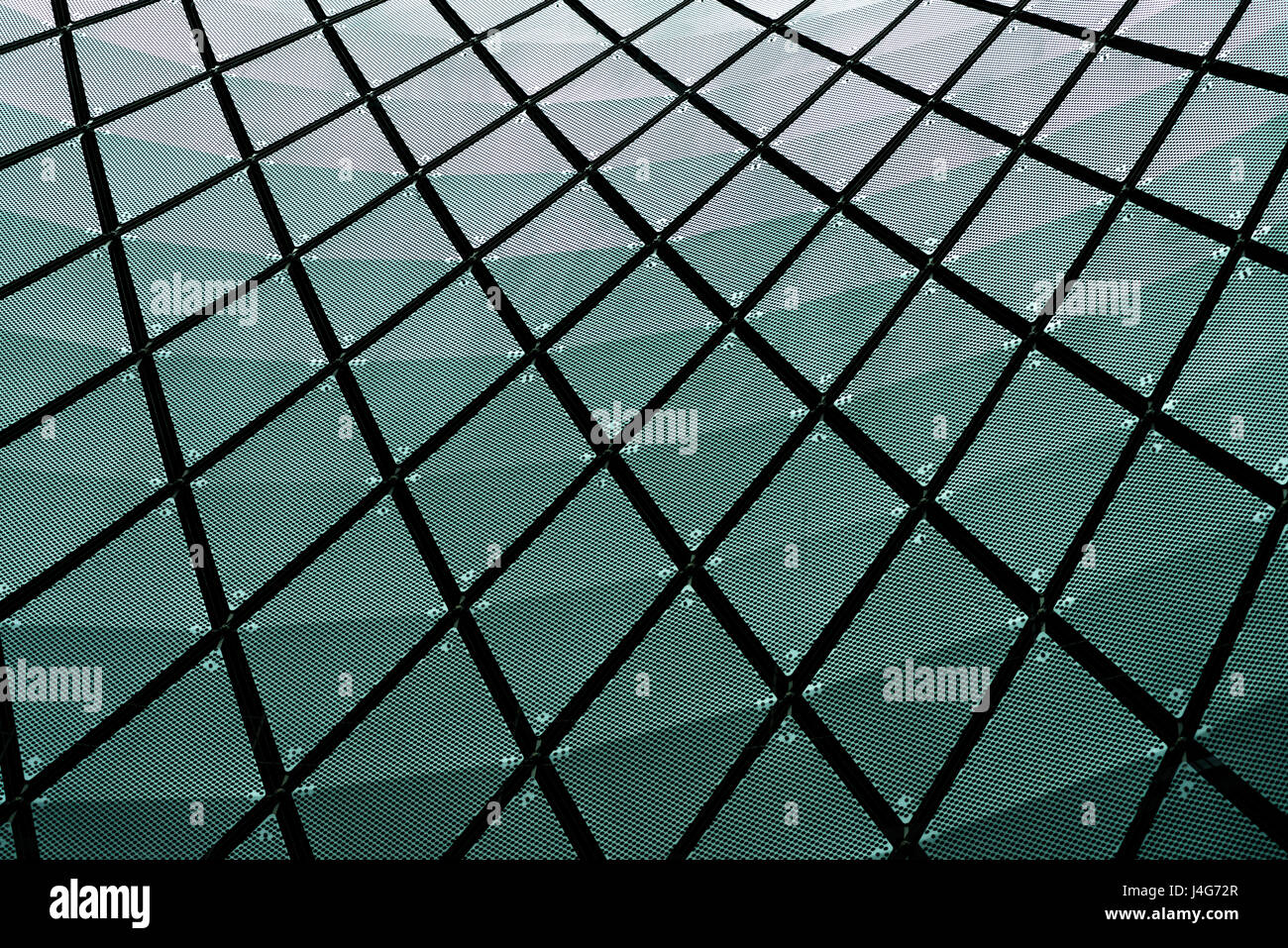 Fulton Center Sky Reflector-Net abstract view of main lattice design ...