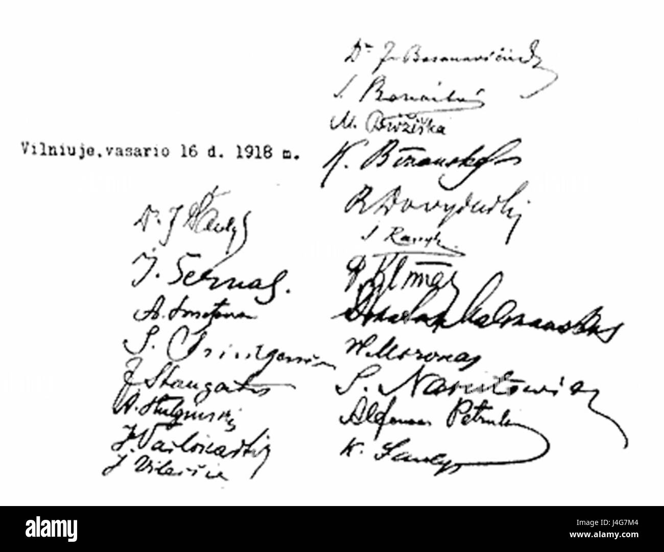 The 1918 Act of Independence of Lithuania was a pivotal moment in the ...