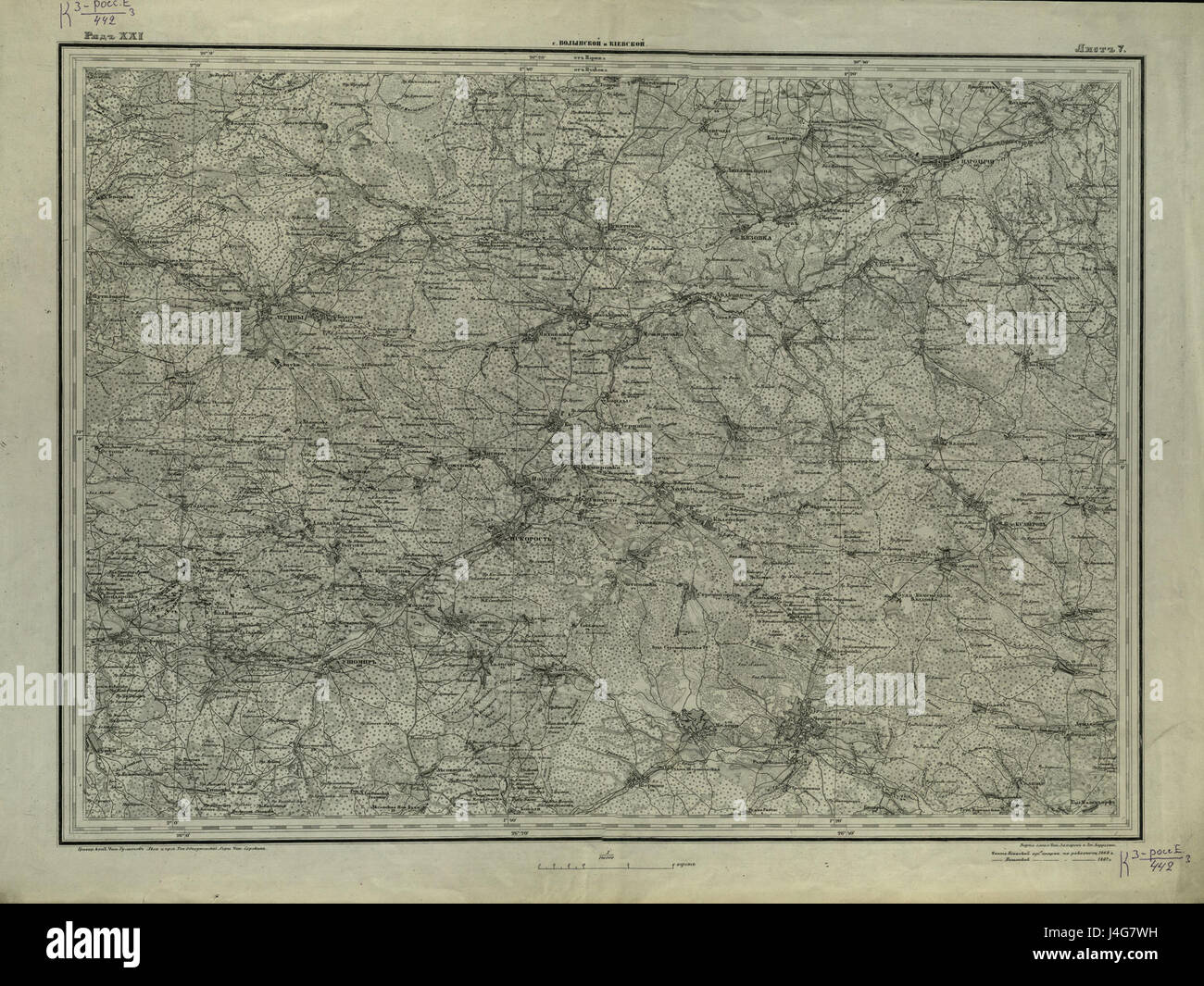 Shubert map R21L07 Stock Photo - Alamy