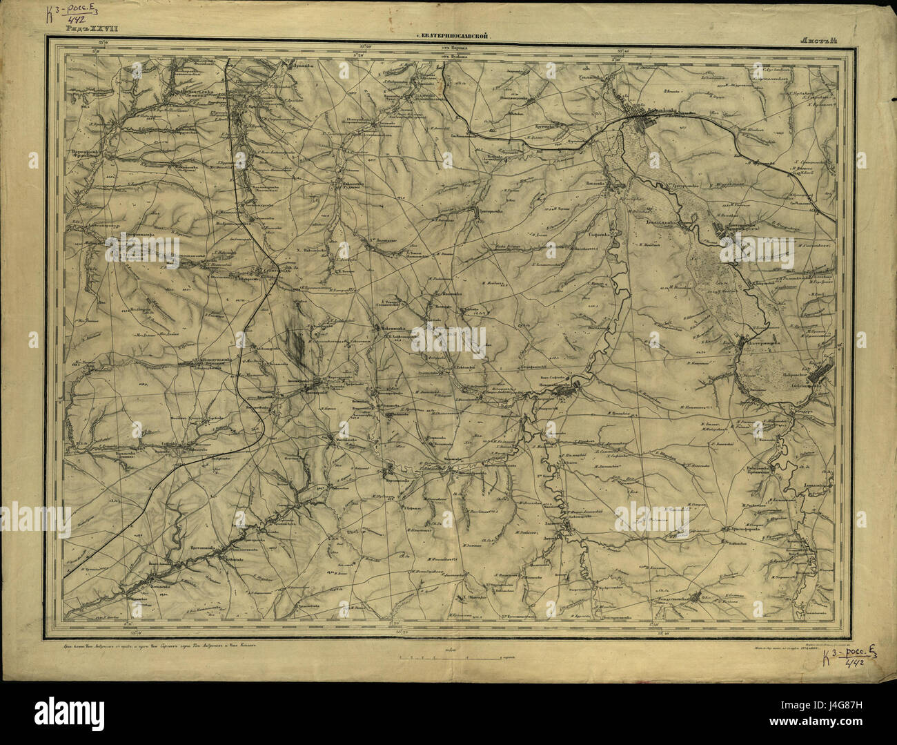 Shubert map R27L14 Stock Photo - Alamy