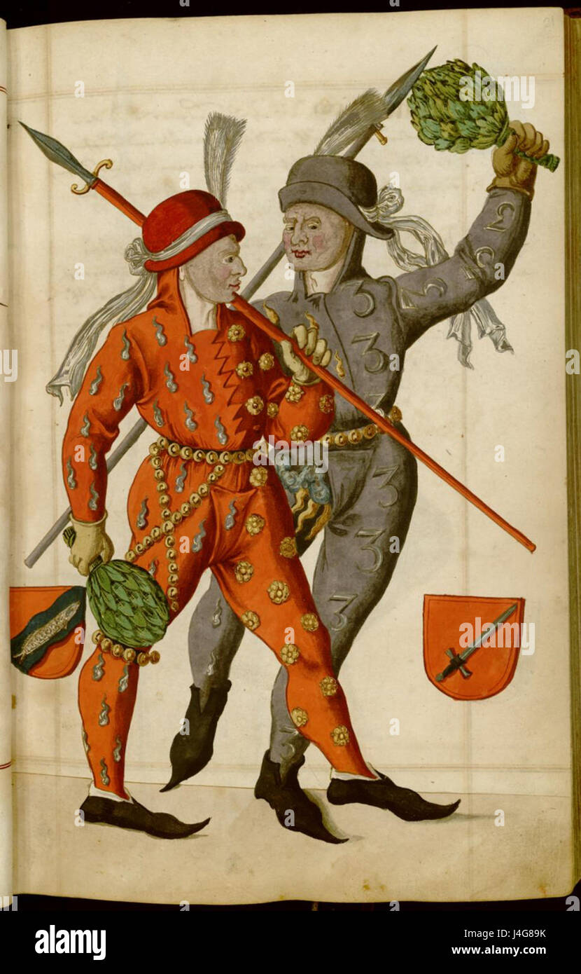 Schembartbuch UB of California Coll. 170 Ms 351 017 Stock Photo - Alamy