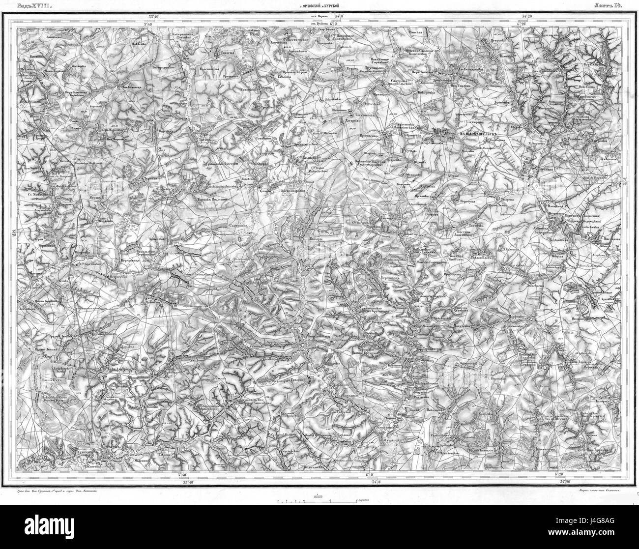 Shubert map R18L14 Stock Photo - Alamy