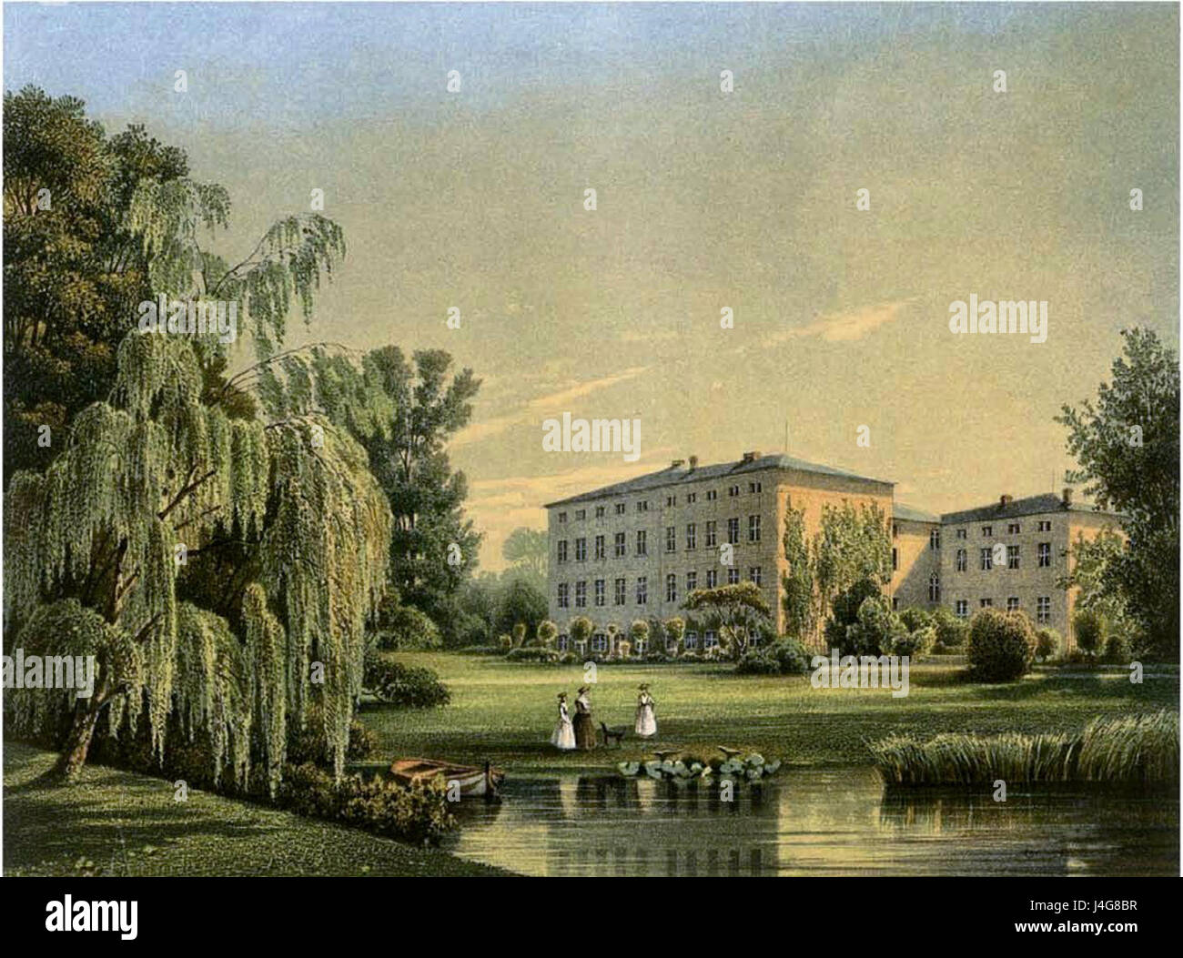 Schloss Gadow Sammlung Duncker Stock Photo - Alamy